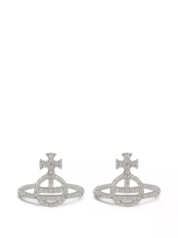 VIVIENNE WESTWOOD Calliope Crystal-embellished Earrings - Silver