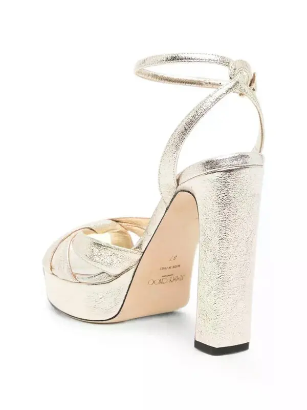 JIMMY CHOO Kove 120 Platform Sandals - Gold
