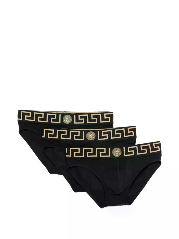 Versace Greca Medusa Briefs - Black