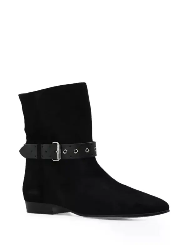 Isabel Marant Étoile Eyelet Embellished Ankle Boots