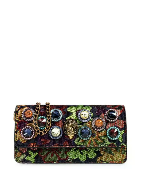 Kurt Geiger Long Nano Shoreditch Gem-embellished Bag - Black