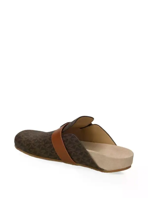 Michael Kors Monogram-pattern Buckle-fastening Mules