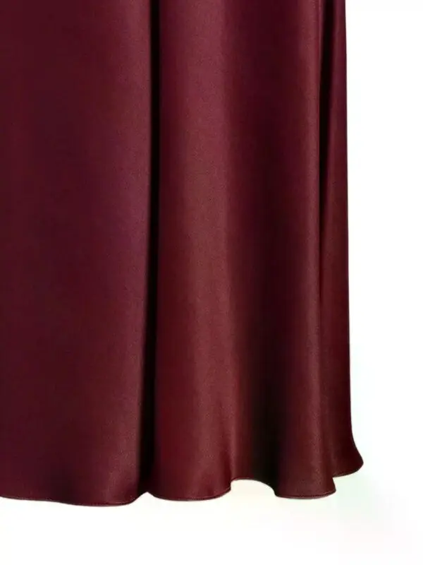 Alberta Ferretti Satin Finish Maxi Skirt