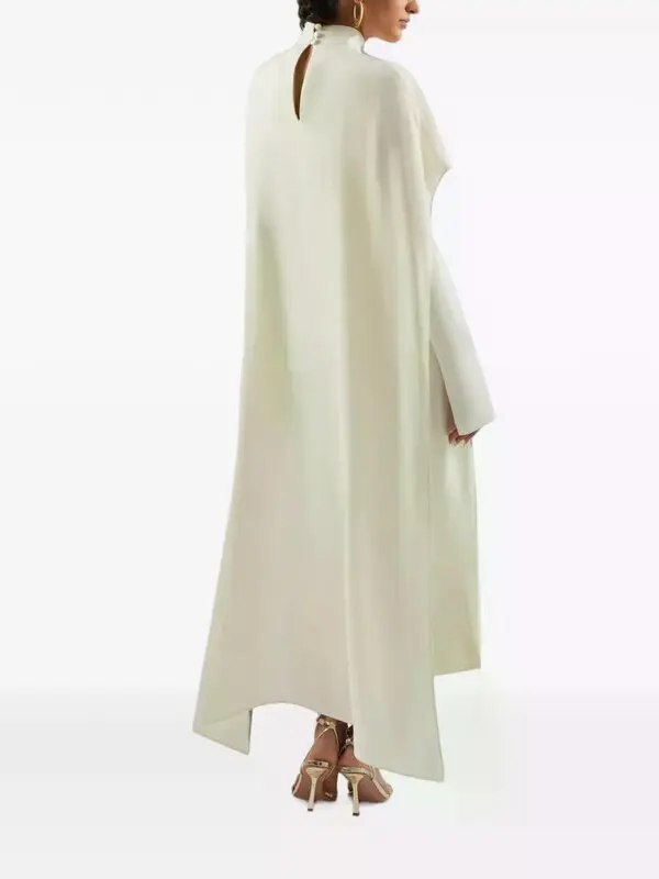 TALLER MARMO Carrington Cape-panel Midi Dress - Neutrals