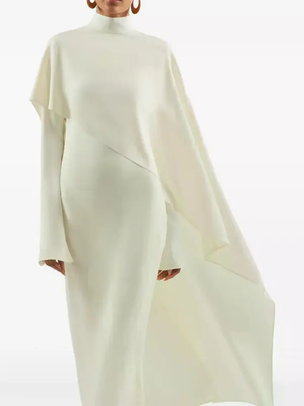 TALLER MARMO Carrington Cape-panel Midi Dress - Neutrals