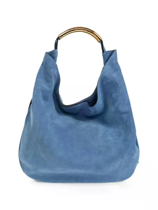 Moschino Medium Handle Me Suede Tote Bag