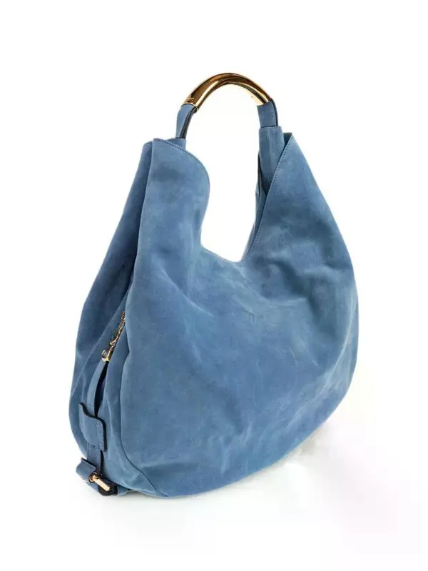 Moschino Medium Handle Me Suede Tote Bag