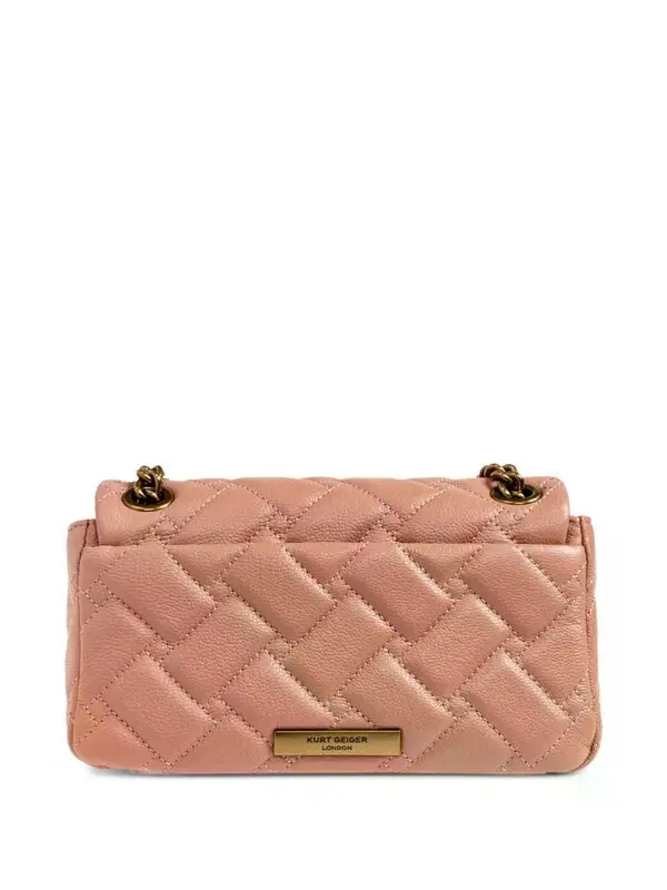 Kurt Geiger Mini Pimlico Quilted Leather Shoulder Bag - Pink