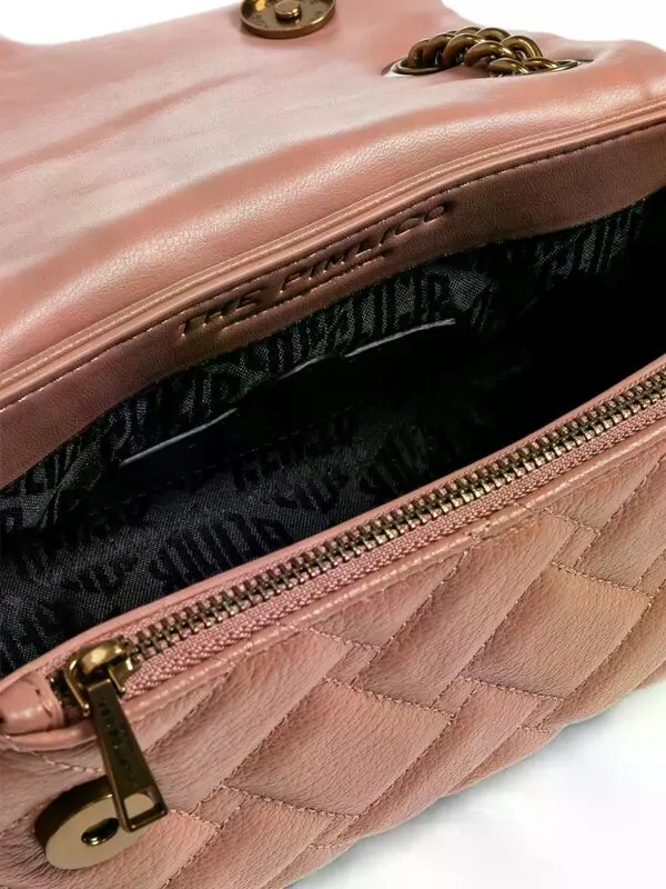 Kurt Geiger Mini Pimlico Quilted Leather Shoulder Bag - Pink