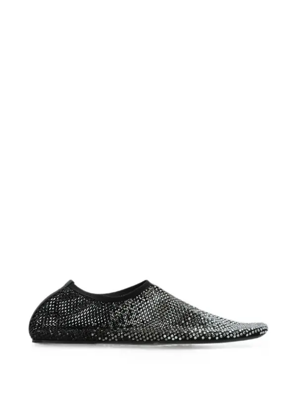 Christopher Esber Minette Crystal-embellished Ballet Flats - Black
