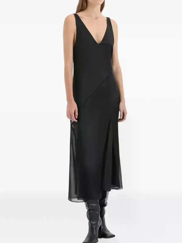 SIR. Ingrid V-neck Midi Dress