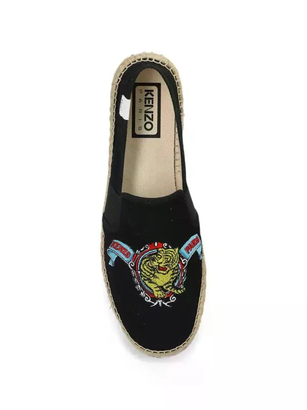 Kenzo Tiger-embroidered Espadrilles
