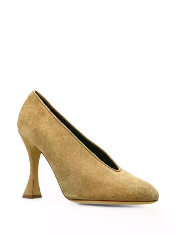 Moschino Suede V-cut Pumps