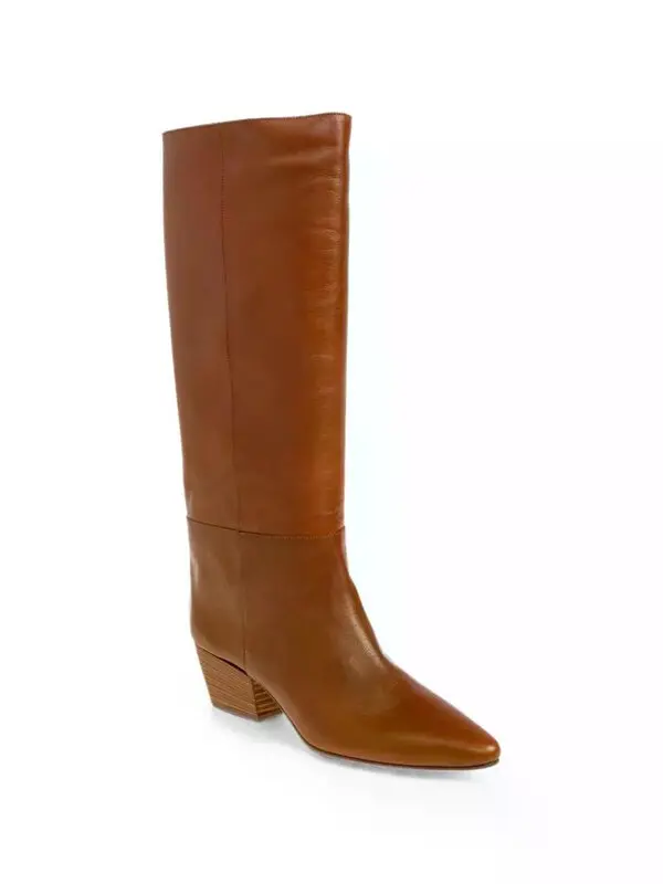 FORTE_FORTE Pointed-toe Leather Boots