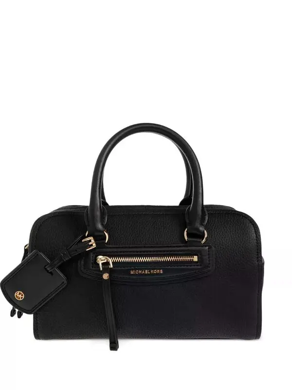 Michael Kors Jet Set Travel Leather Tote Bag - Black
