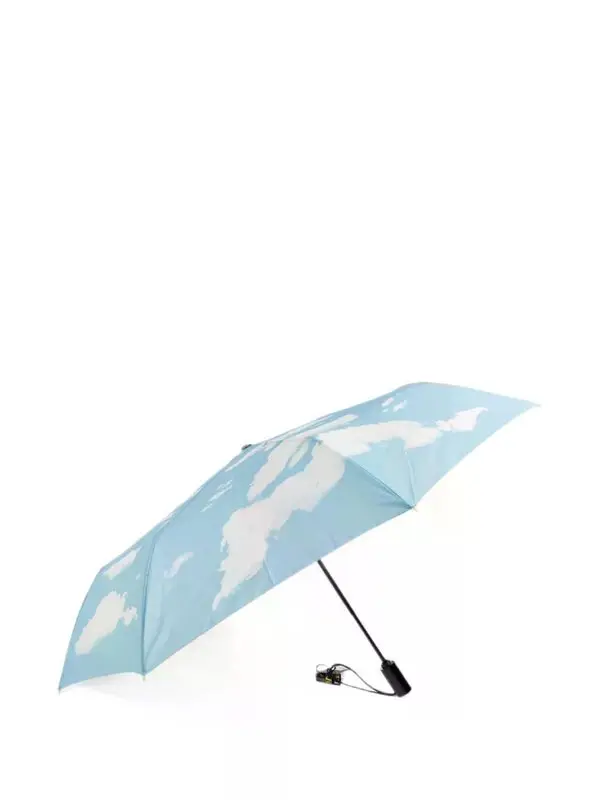 Moschino Cloud-print Folding Umbrella - Blue