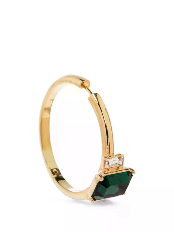 Moschino Crystal-embellished Hoop Earrings