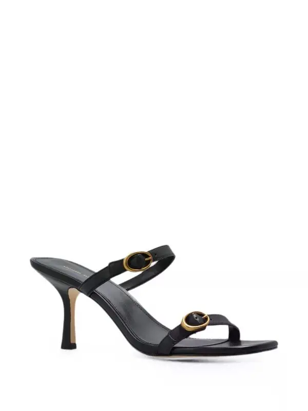 Michael Kors Kya Buckle Detail Sandals - Black