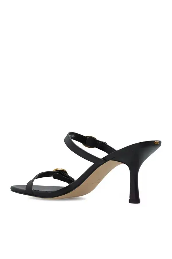 Michael Kors Kya Buckle Detail Sandals - Black
