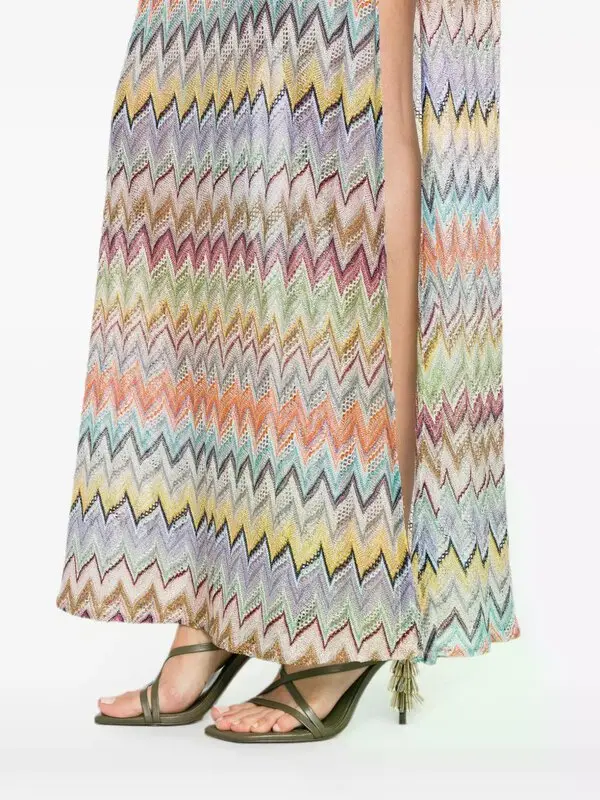 Missoni Long Viscose Lamé Cover-up Caftan