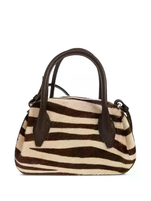 Yuzefi Mini Oyster Duffle Tote Bag - Neutrals