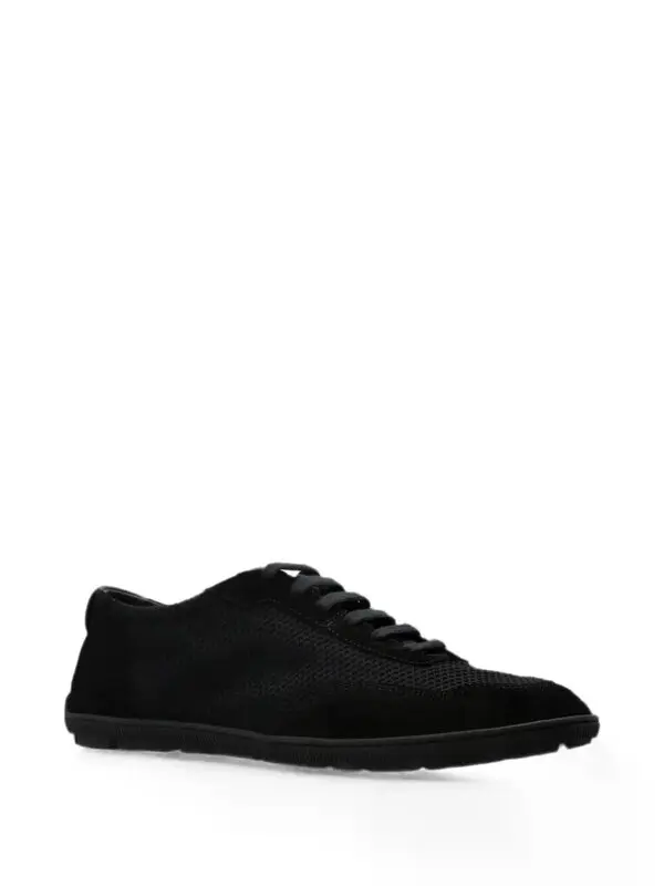 Giorgio Armani Suede Panelled Low-top Sneakers