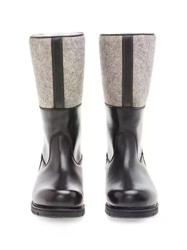 Ludwig Reiter Felt-panelled Leather Boots