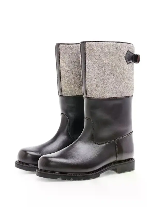 Ludwig Reiter Felt-panelled Leather Boots
