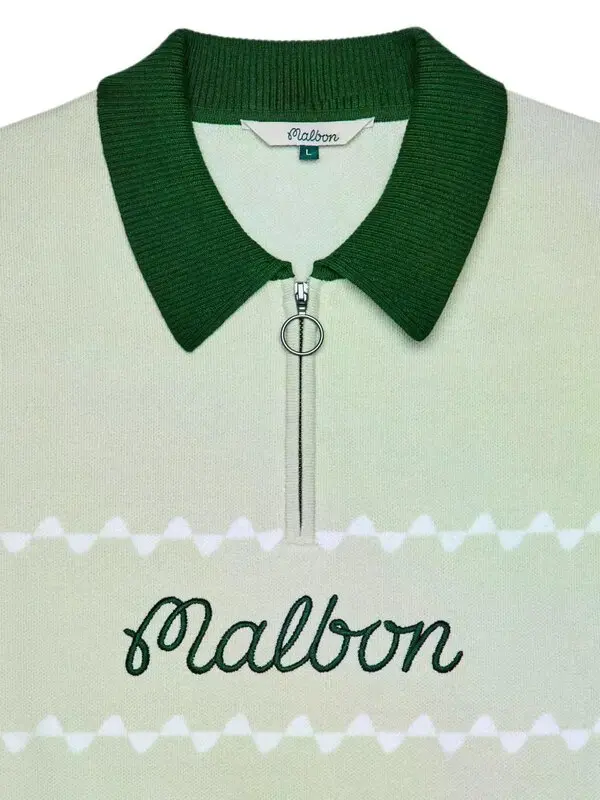 MALBON Benny Zip-up Polo Shirt