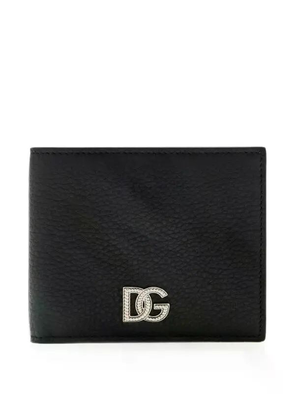 Dolce & Gabbana Dg Logo Leather Wallet - Black
