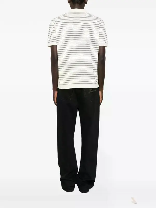 A.p.c. Striped Short-sleeve Polo Shirt
