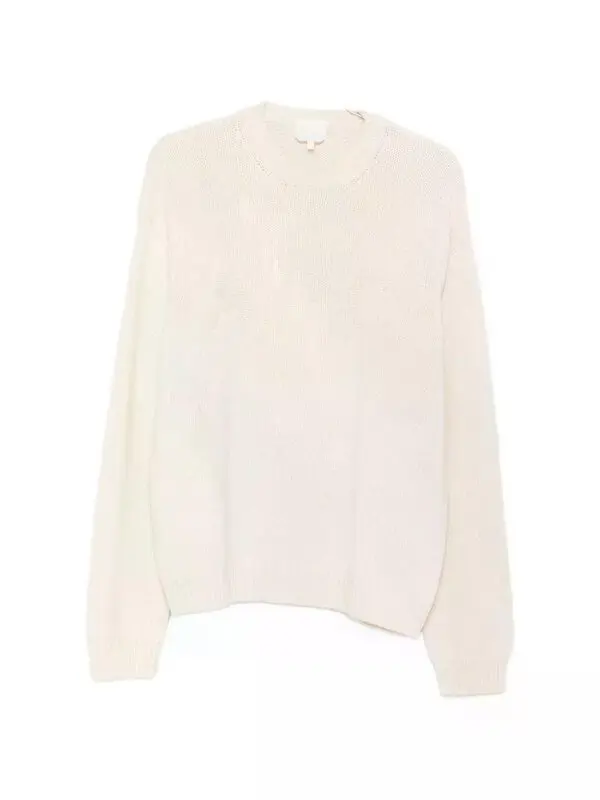 A.p.c. Logo-intarsia Ribbed-knit Sweater