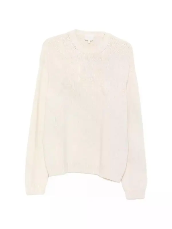 A.p.c. Logo Intarsia Ribbed-knit Sweater
