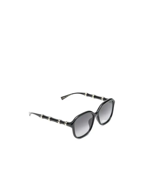 Gucci Specialized Fit Square Sunglasses - Bright Black