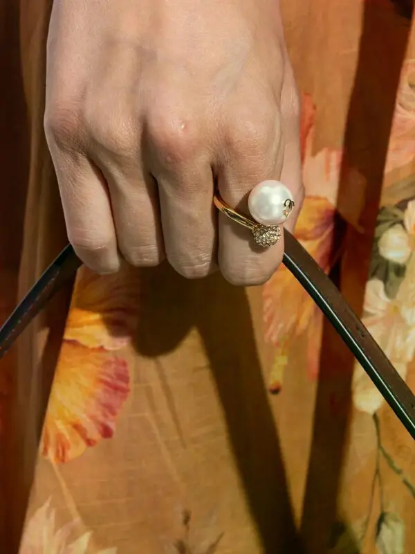 JIMMY CHOO Auri Pearl-embellished Ring