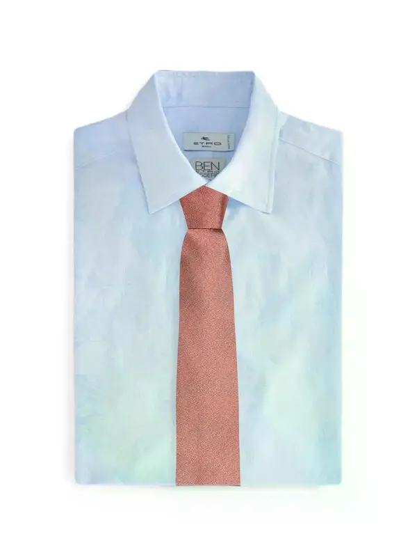 Etro Silk Jacquard Giraffe Motif Neck Tie