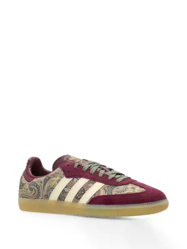 Adidas Samba Og Paisley Print Sneakers - Red