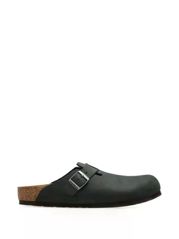 BIRKENSTOCK Boston Leather Mules - Green
