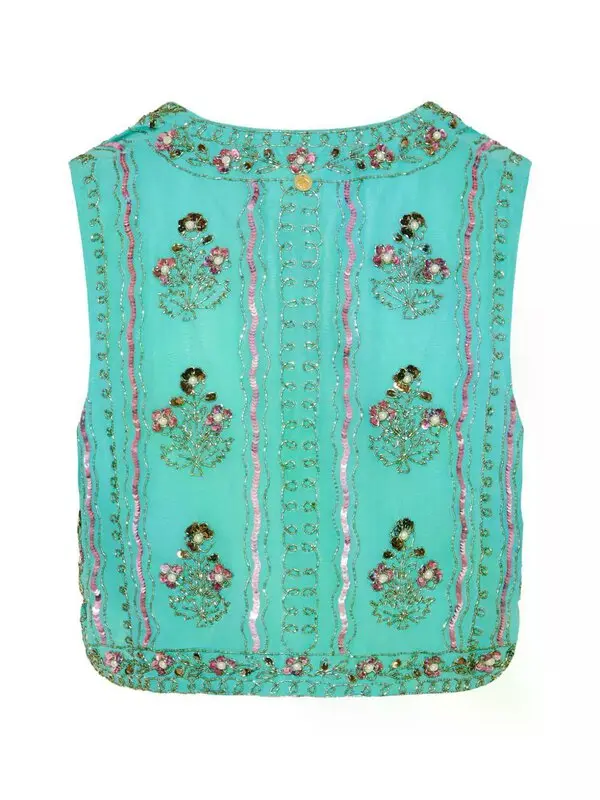 Antik Batik Simone Embroidered Gilet