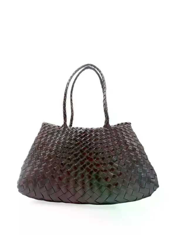 Dragon Diffusion Santa Croce Woven Leather Shoulder Bag