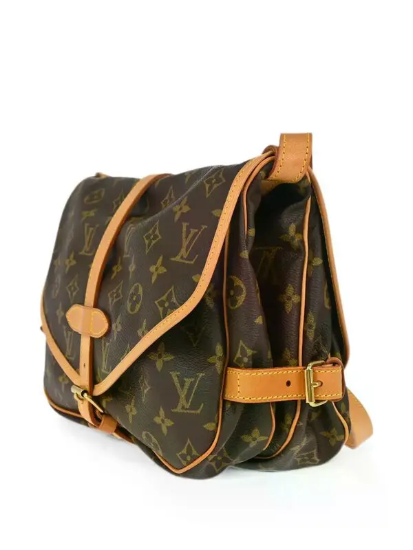 LOUIS VUITTON 1995 30 Saumur Shoulder Bag - Brown