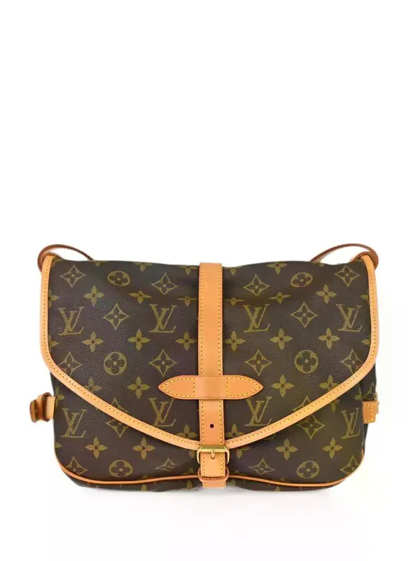 LOUIS VUITTON 1995 30 Saumur Shoulder Bag - Brown