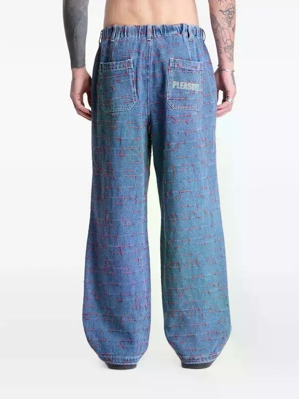 PLEASURES Strokes Parachute Pants