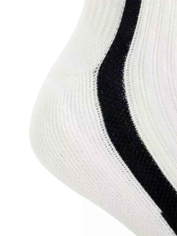 Balenciaga Logo-print Ribbed-knit Crew Socks