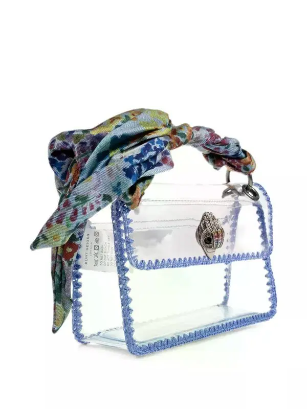 Kurt Geiger Mini Kensington Scarf-handle Tote Bag - White