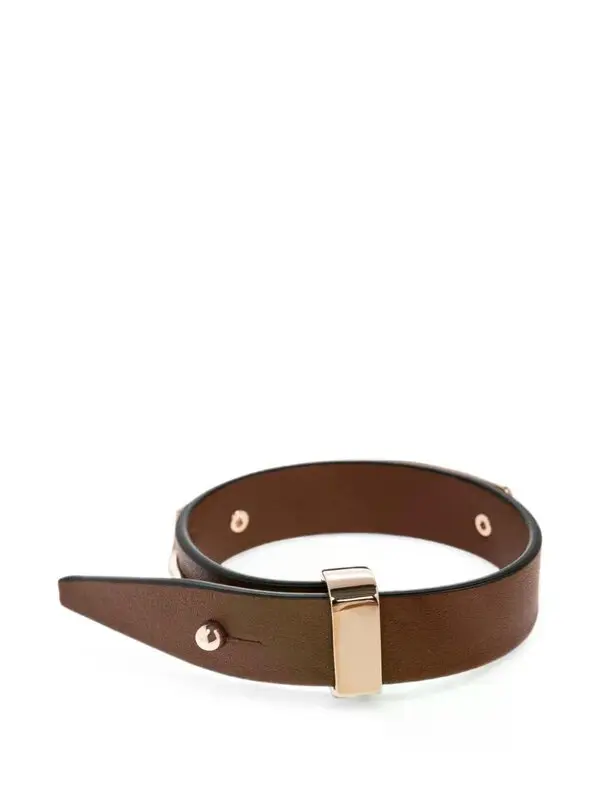 Max Mara Agia Leather Bracelet - Pink