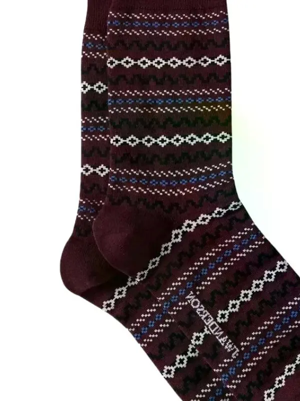 JW Anderson Fair Isle Mid-calf Socks