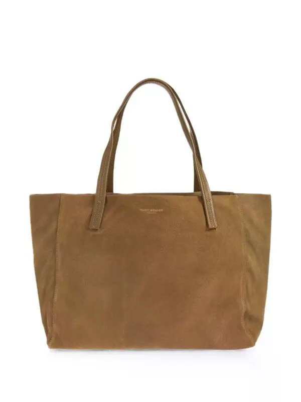 Kurt Geiger Large Violet Suede Tote Bag - Brown