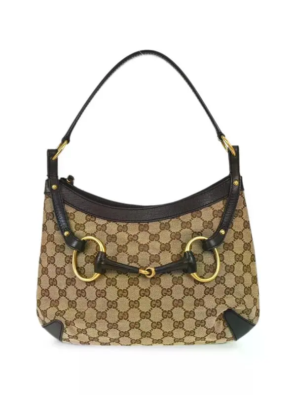Gucci 1990-2000s Gg Horsebit Tote Bag - Neutrals