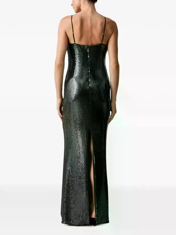 Patrizia Pepe Sequin-embellished Spaghetti-strap Maxi Dress